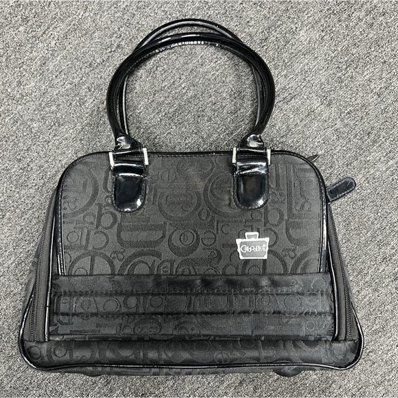 Caboodles | Bags | Caboodles Black Monogram Artist Carryall Bag Train ...